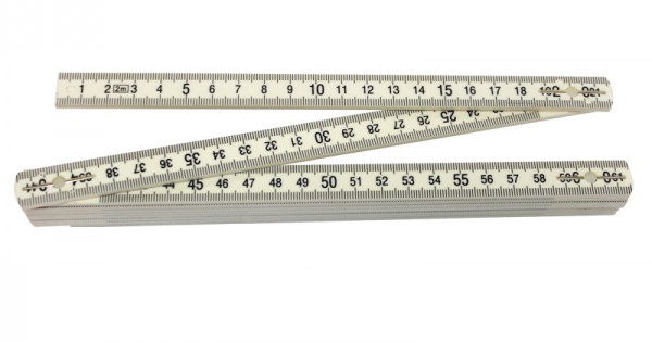Plastic folding ruler