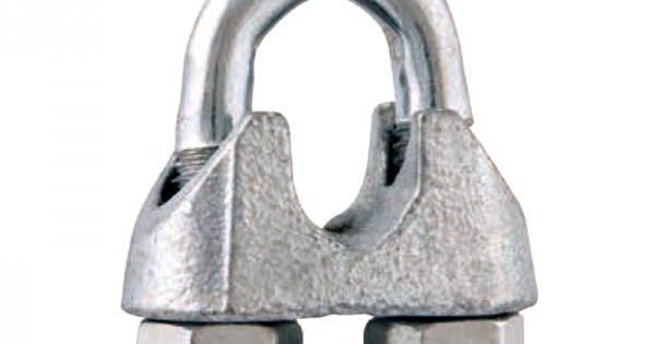 Malleable wire rope clip