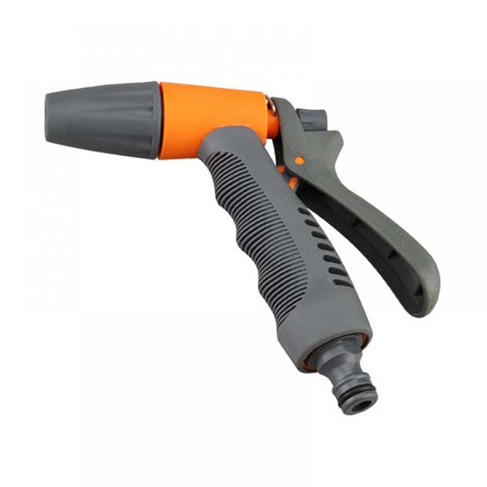 Adjustable plastic spray gun with soft handle