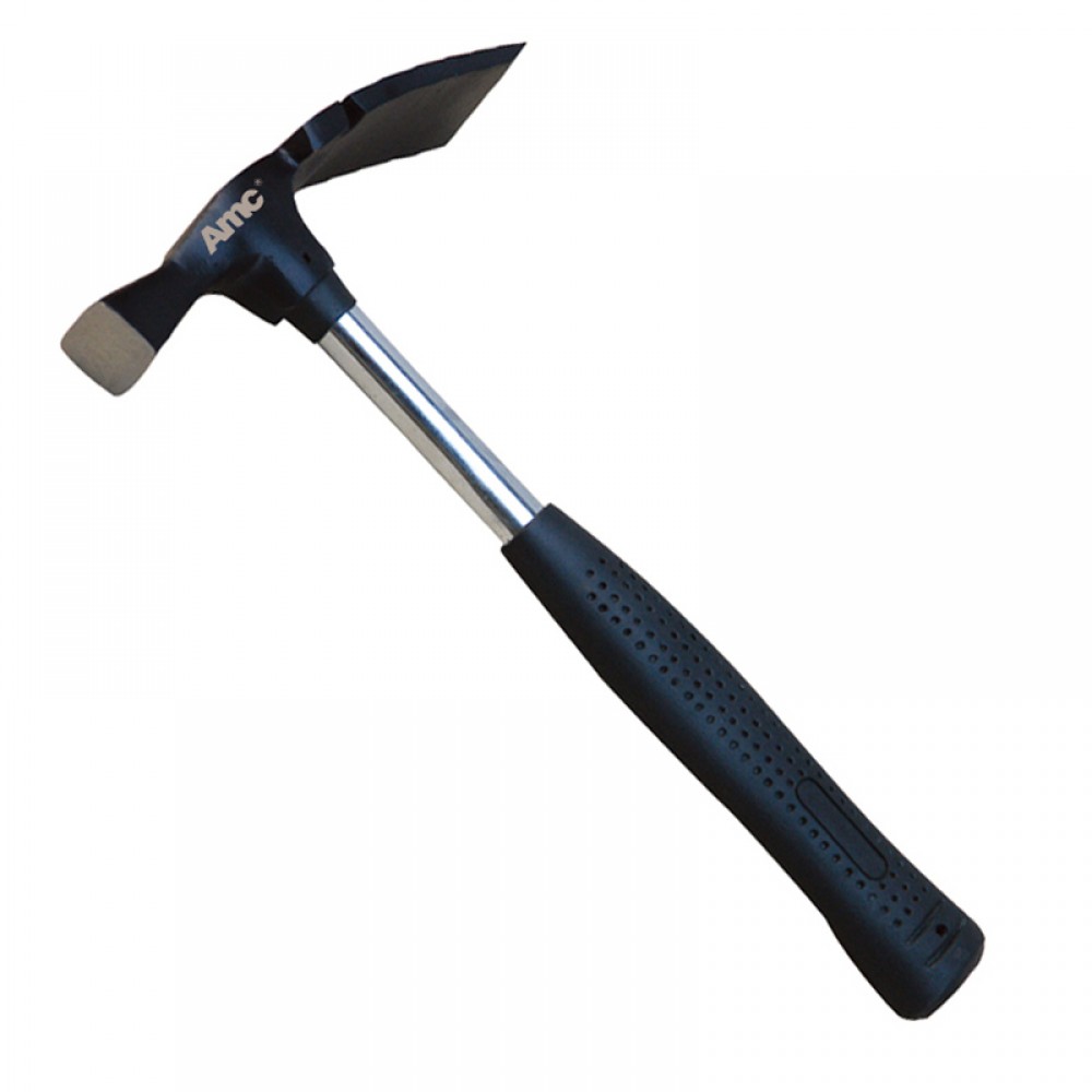 European type stoning hammer with steel tubular handle