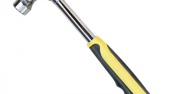 Claw hammer with steel tubular handle