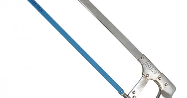 Adjustable hacksaw frame chrome finished