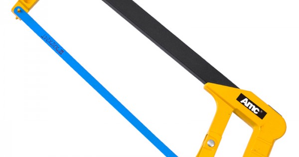 Square tubular hacksaw frame with aluminium handle