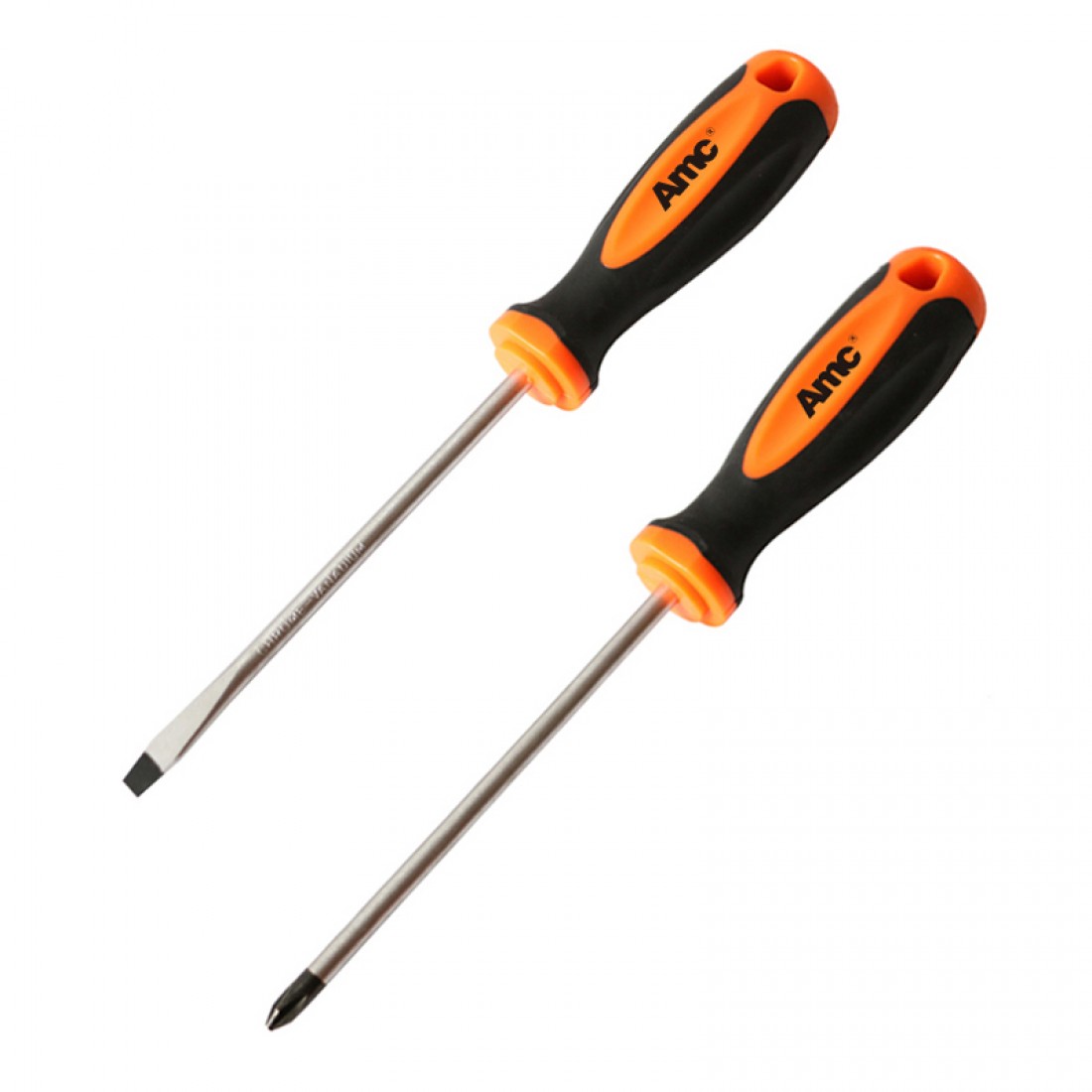 Screwdriver with plastic handle