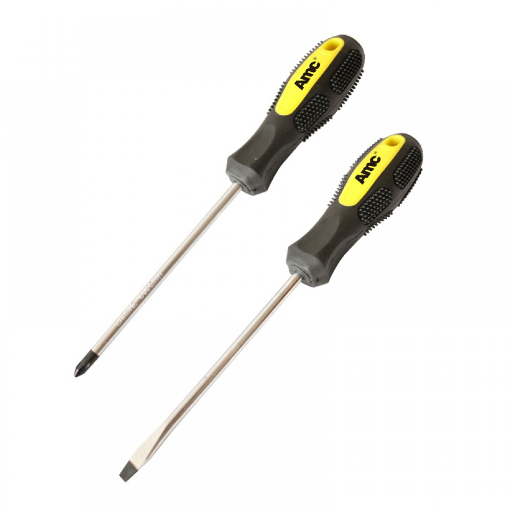 Screwdriver with plastic handle