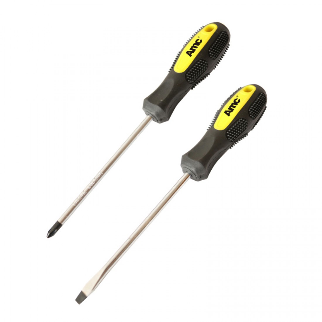 Screwdriver with plastic handle