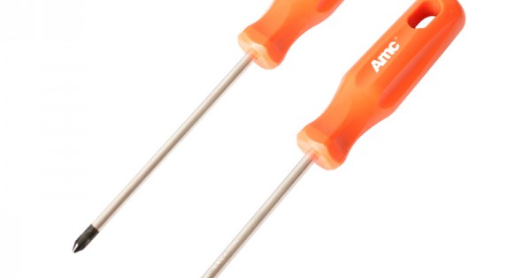 Screwdriver with plastic handle