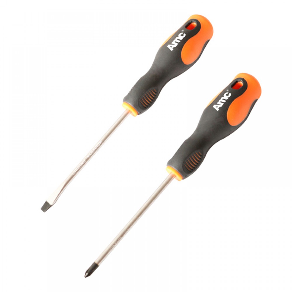 Screwdriver with plastic handle