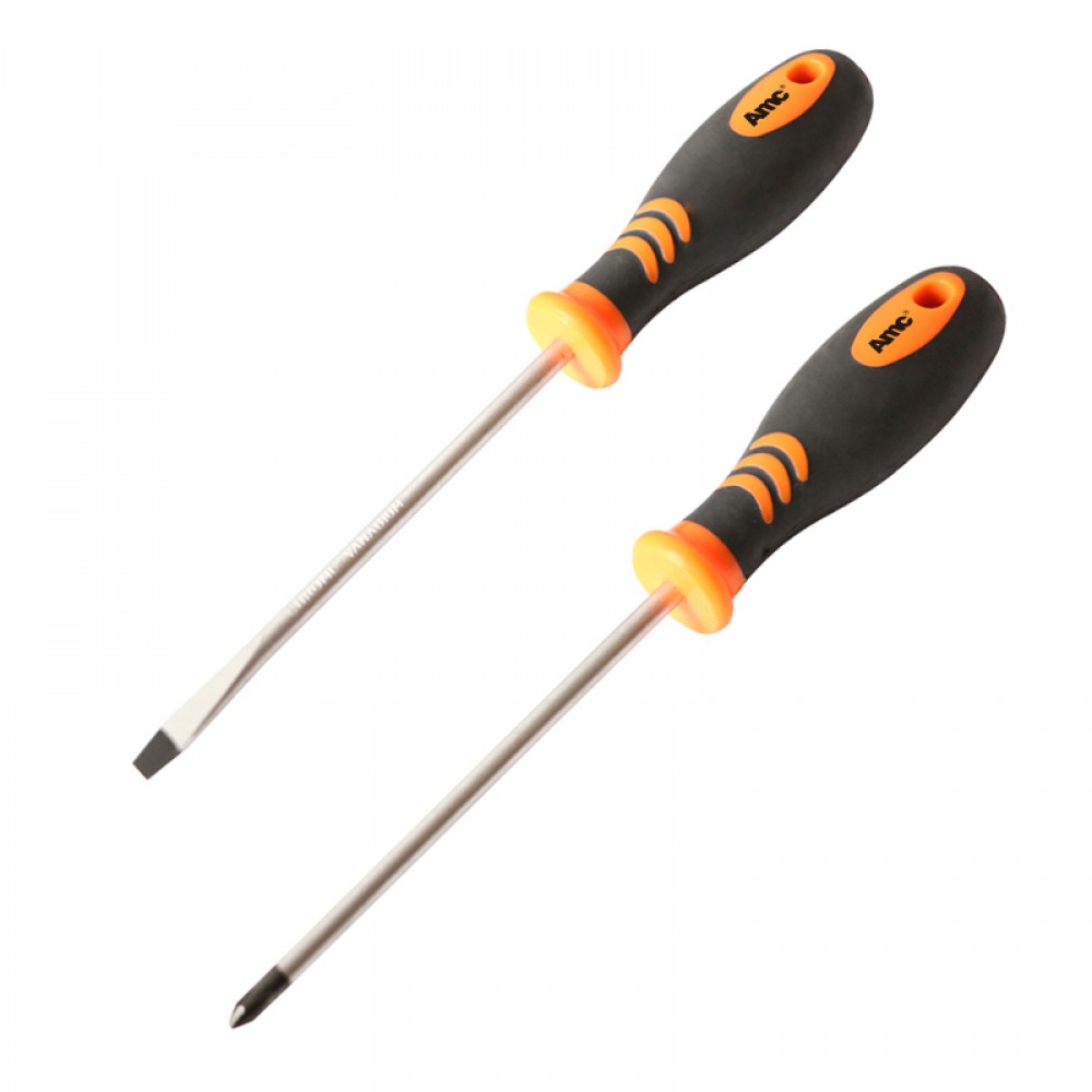 Screwdriver with plastic handle