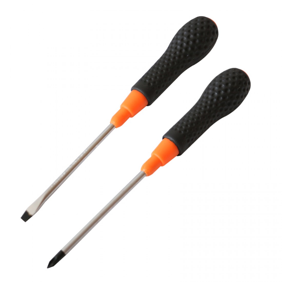 Screwdriver with plastic handle