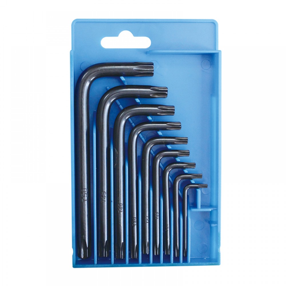 9pcs torx key set star with hole
