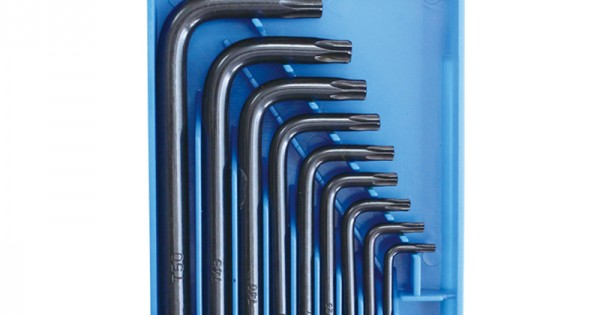 9pcs torx key set star with hole