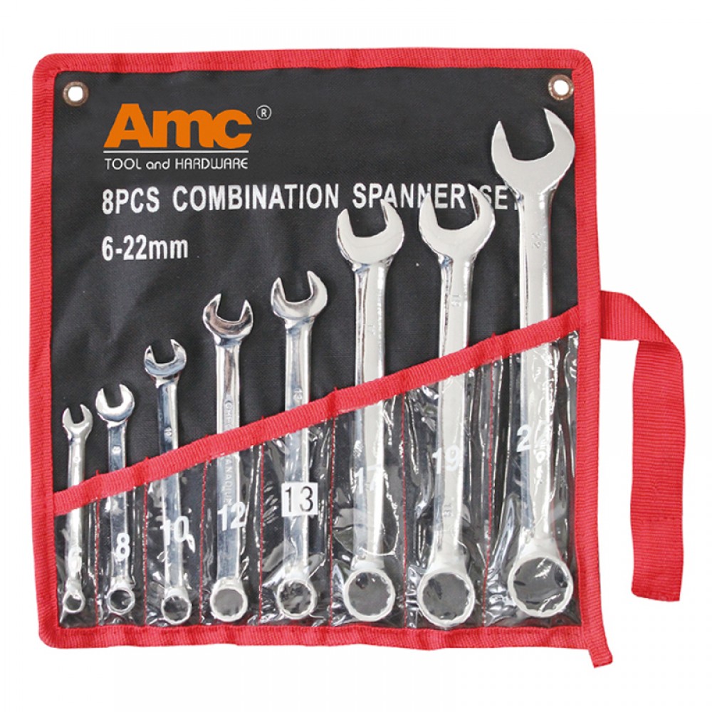 8pcs combination wrench in clamp packing