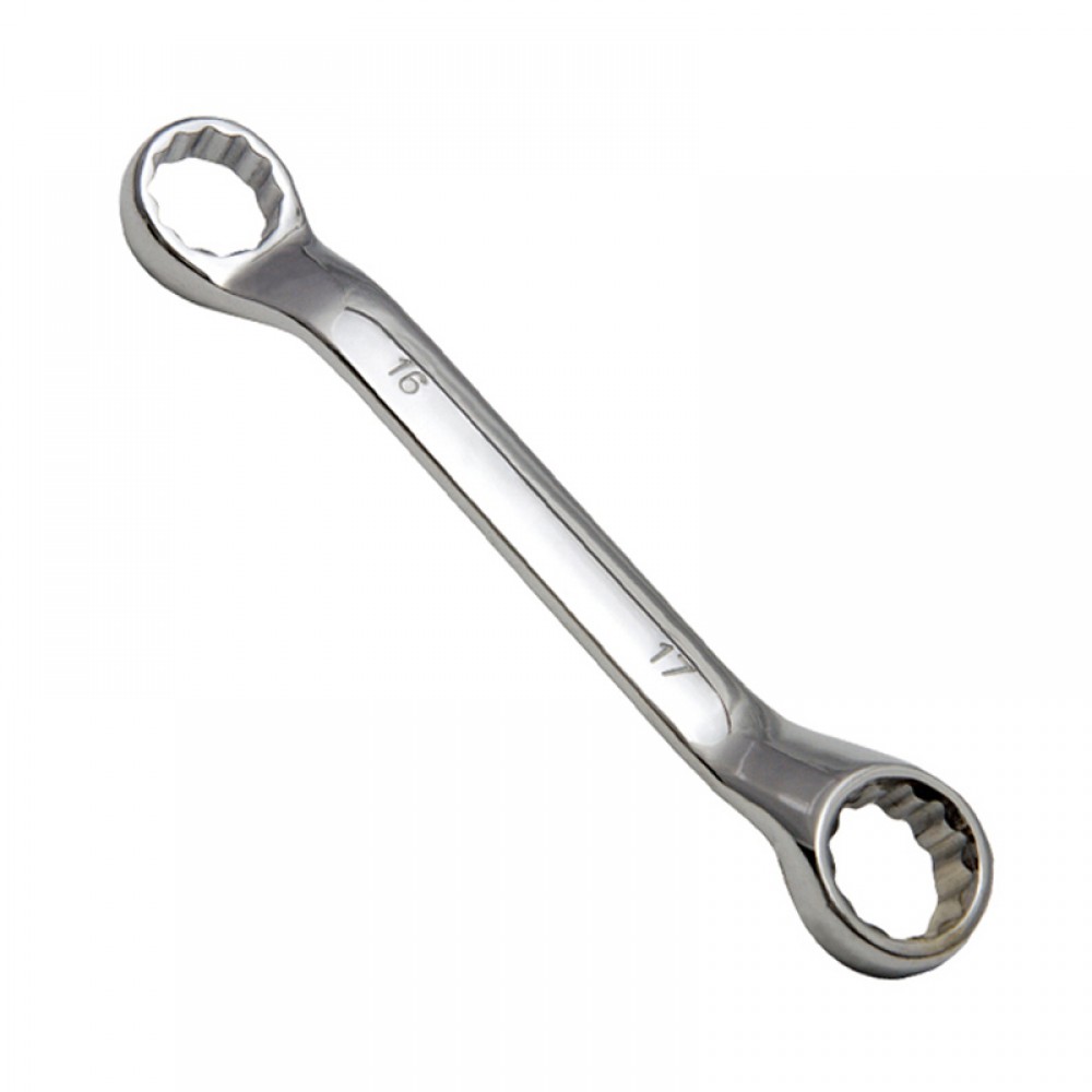 Stubby double ring wrench